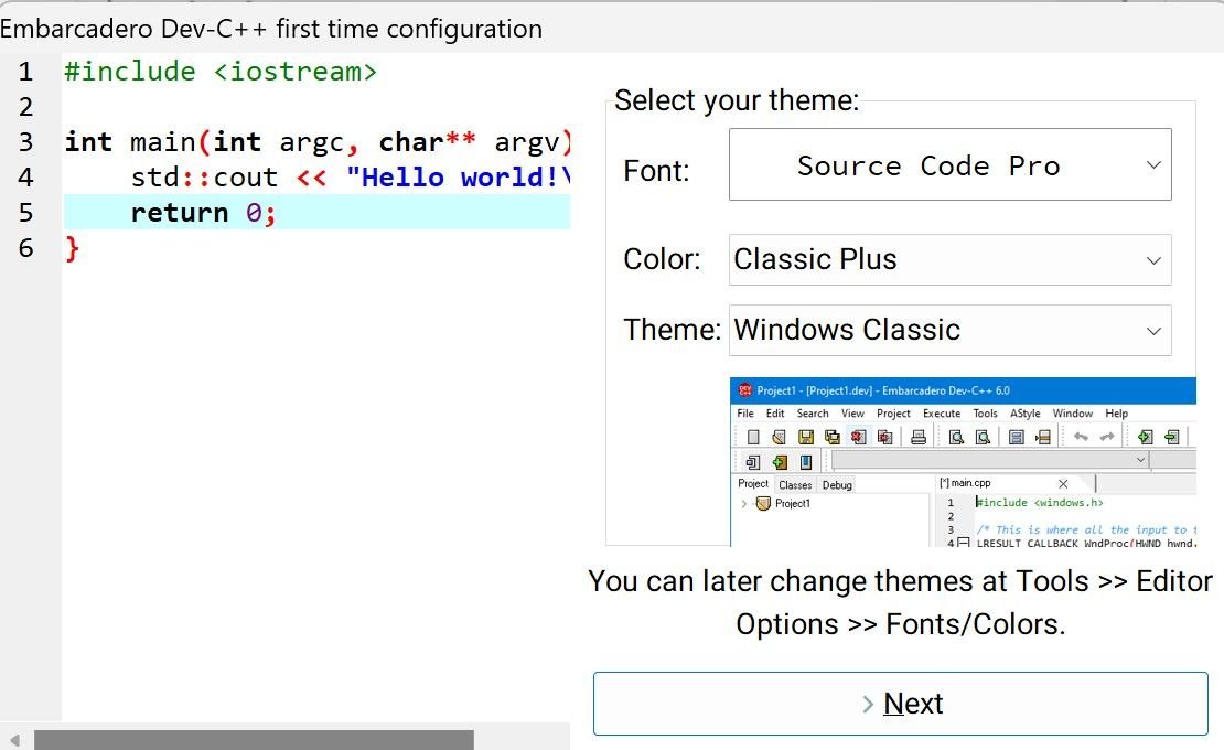 Embarcadero Dev-C++: IDE C/C++ Rápido y Gratuito
