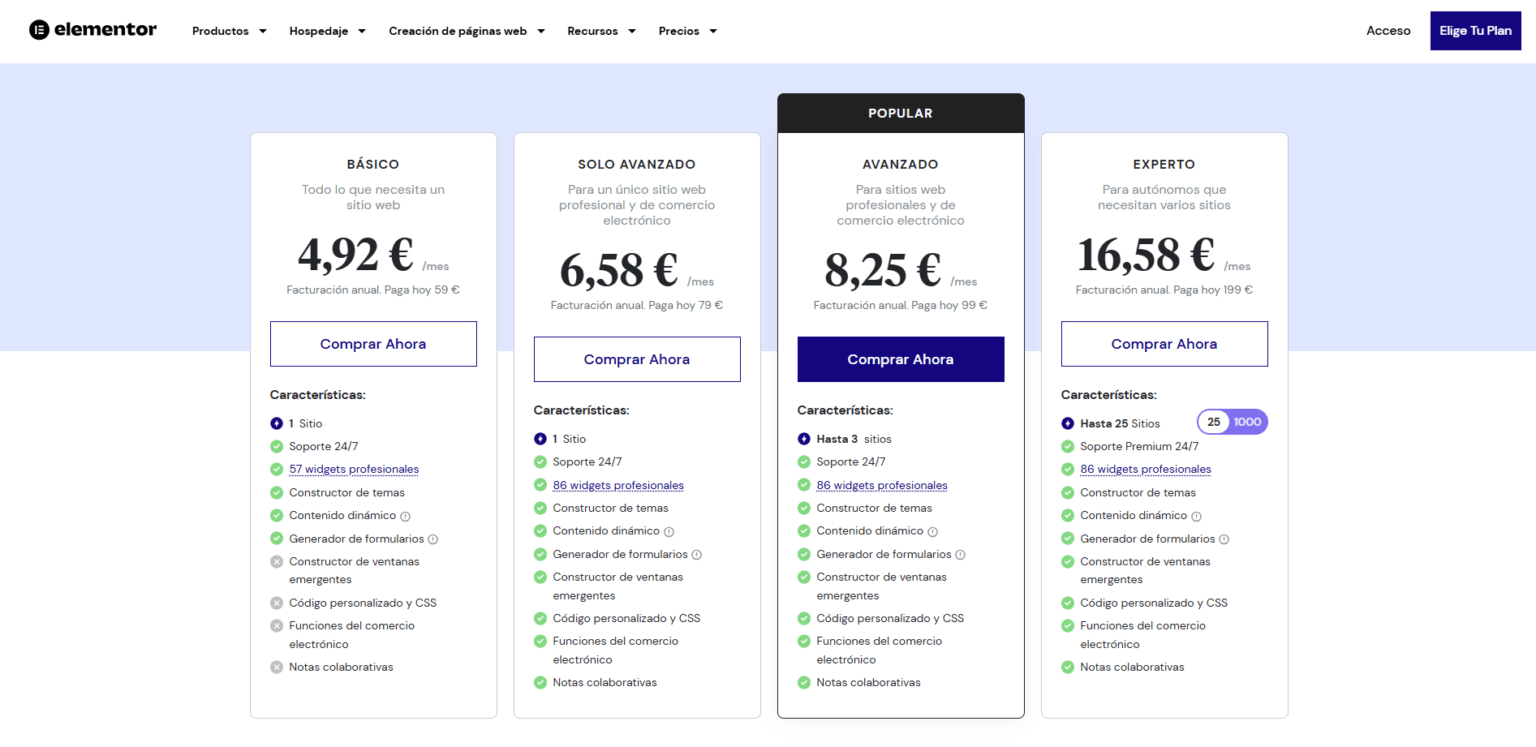 Habilita PRO Elements de Elementor Gratis en tu Web