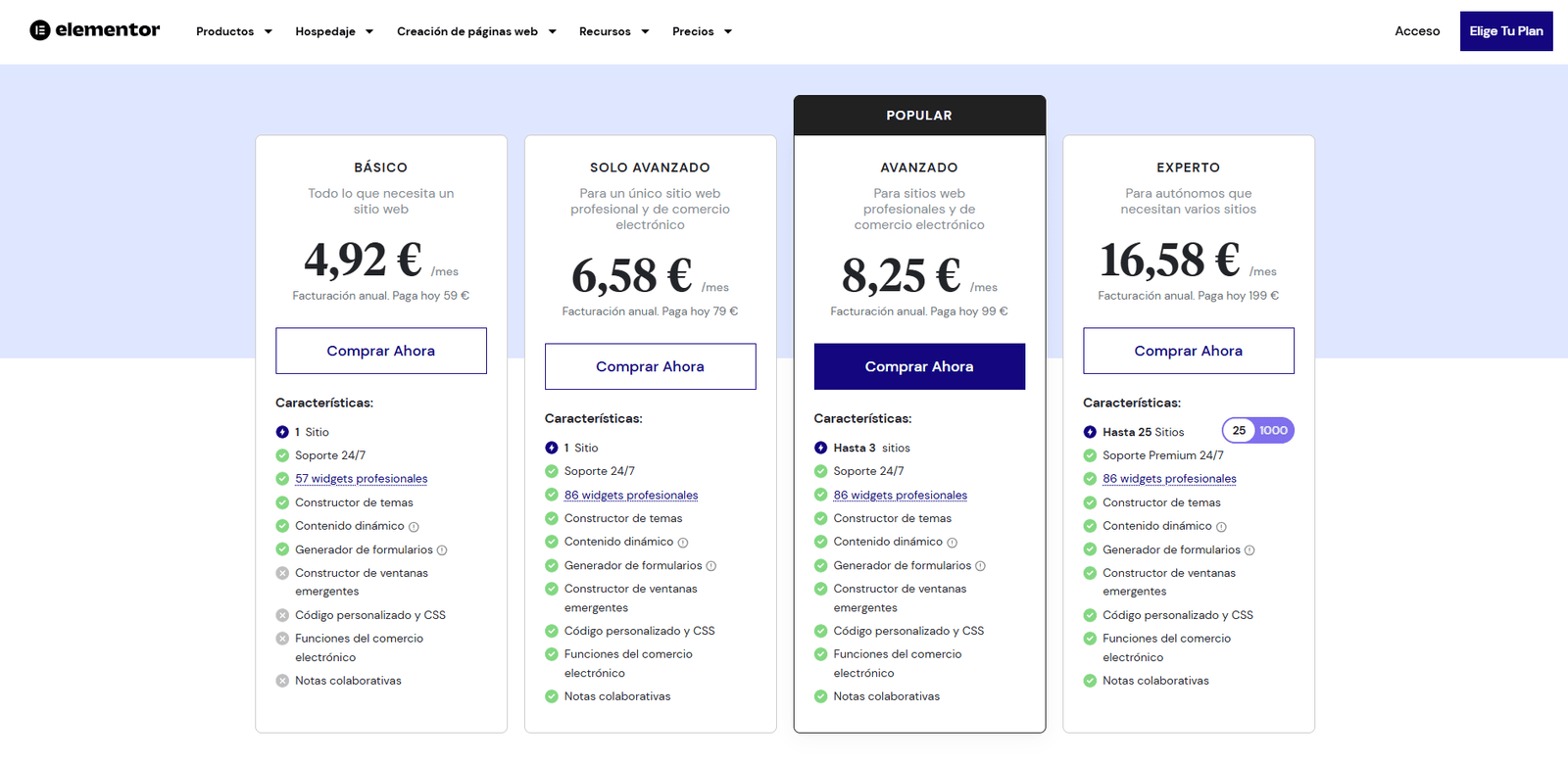 Habilita PRO Elements de Elementor Gratis en tu Web