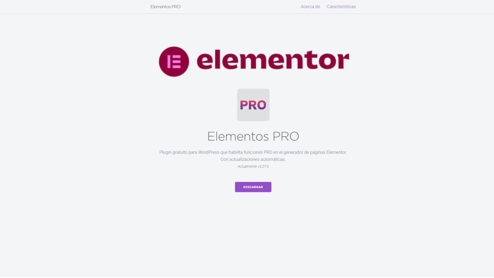 Habilita PRO Elements de Elementor Gratis en tu Web